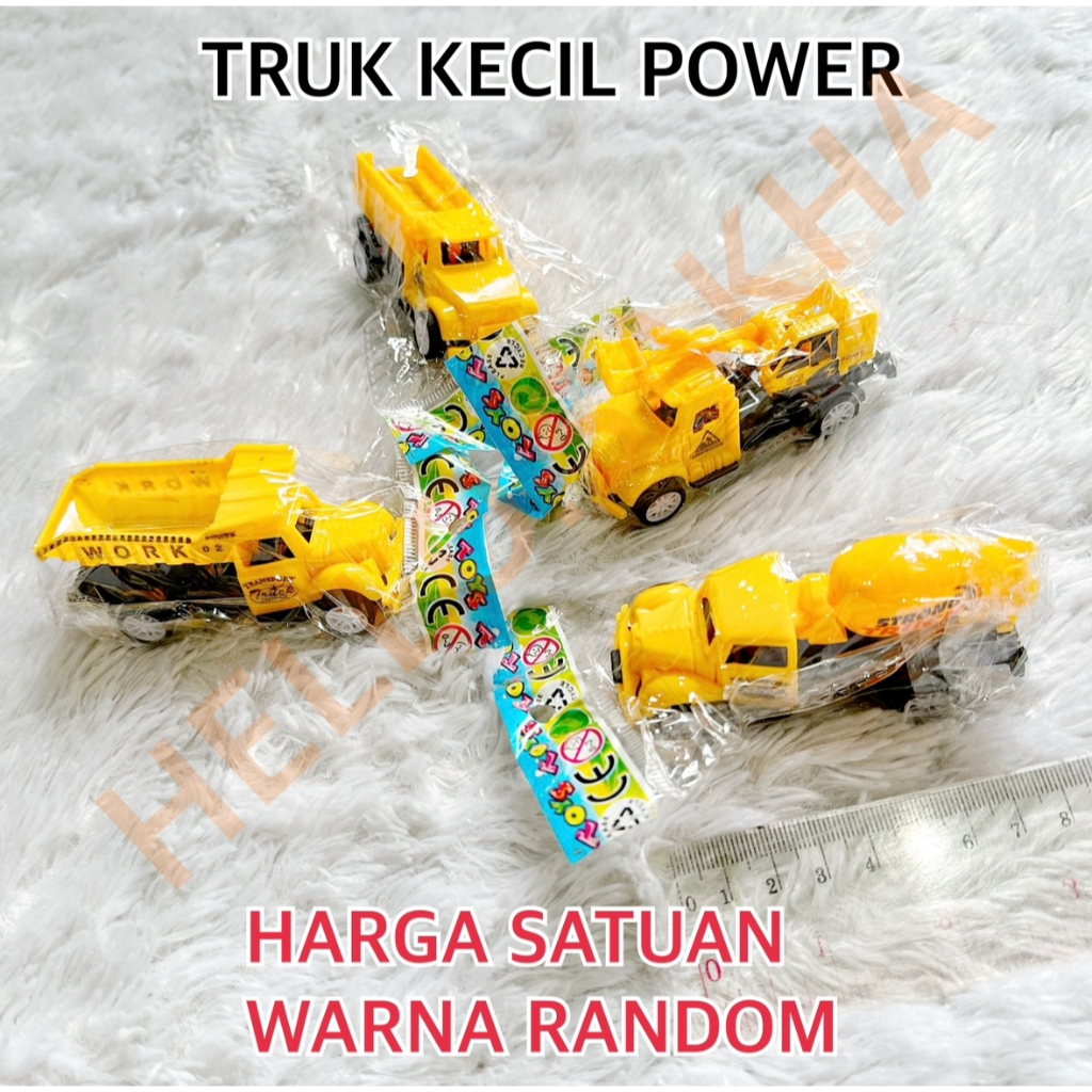 Jual MAINAN TRUK MUNGIL MERK POWER WARNA KUNING YELLOW TRUCK ...