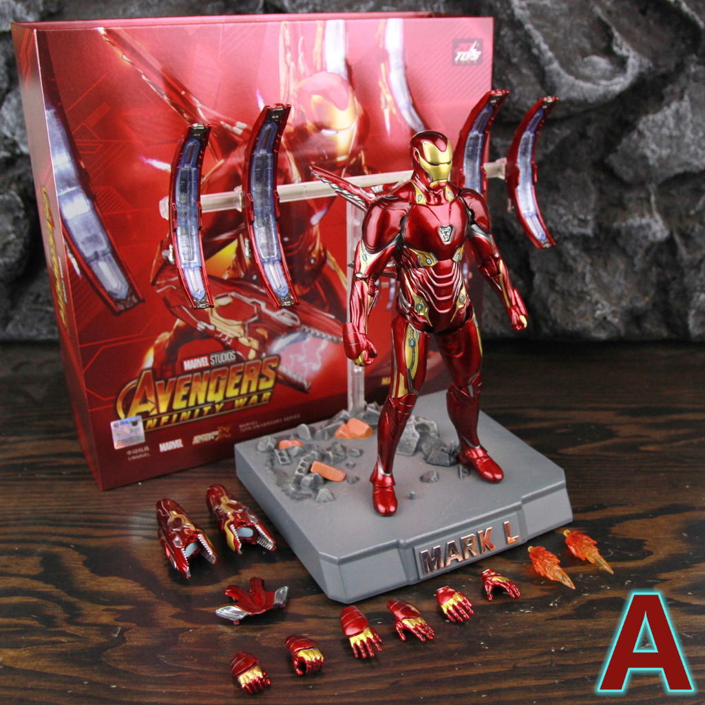 Jual ZD TOYS Marvel Action Figure Iron man Mark 50 Nano Armor IRON MAN ...
