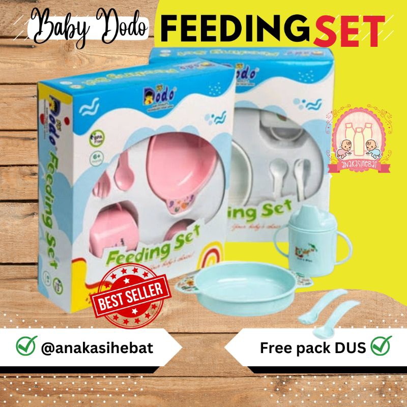 Jual FEEDING SET DODO/ KADO BAYI / SET TEMPAT MAKAN BAYI/ PERLENGKAPAN MAKAM BAYI DODO | Shopee ...