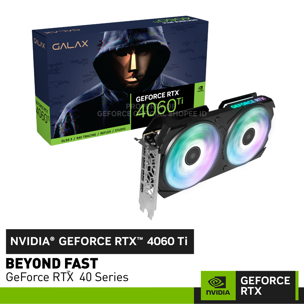 Jual GALAX GeForce RTX 4060 Ti EX (1-Click OC) RGB | 8GB GDDR6 | Shopee ...