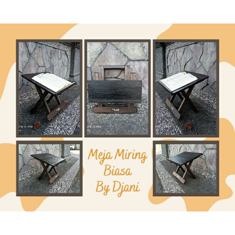Jual {Bisa Disetel Kemiringan Meja} Meja Lipat Baca Al Quran/ Tatakan ...