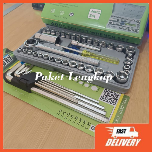 Jual Paket Kunci shock 40 pcs & Kunci L set 9 pcs Panjang Victory ( Ready Cod ) kunci sok full ...