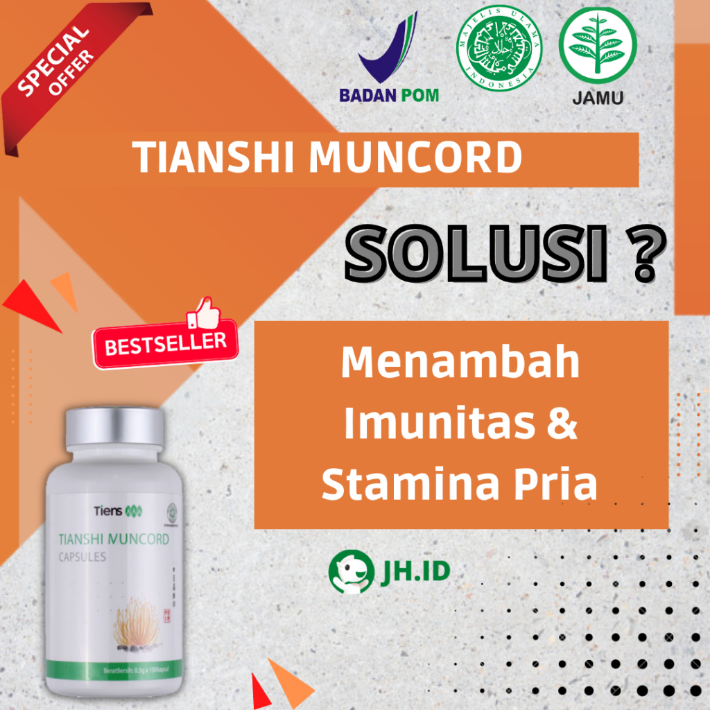 Jual (ECER PER 1 KAPSUL) TIANSHI MUNCORD KAPSULE CORDYCEPZ MYCHELLIUM ...