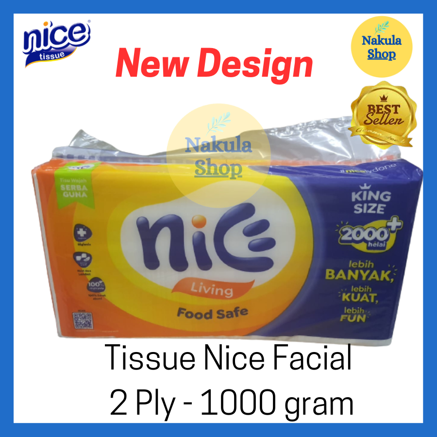 Jual Tissue Nice 1000 Facial - 2 Ply | Shopee Indonesia