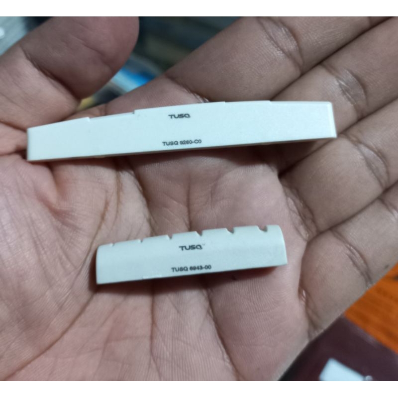 Jual SADDLE DAN NUT GITAR AKUSTIK TULANG TUSQ SADEL SADLE NUTT GITAR ...