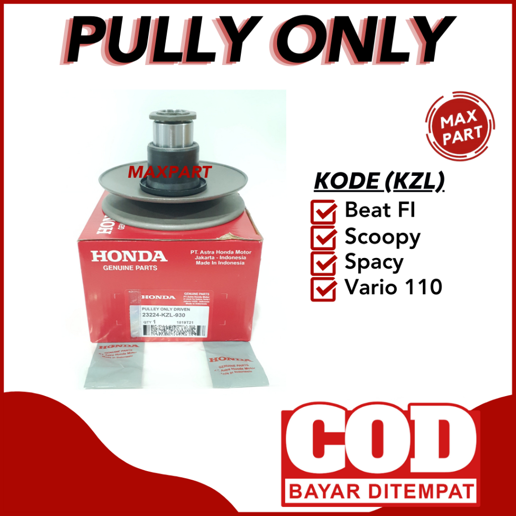 Jual Pully Only Beat F1 KZL Pulley Puli HONDA SCOPY SPACY VARIO 110 ...