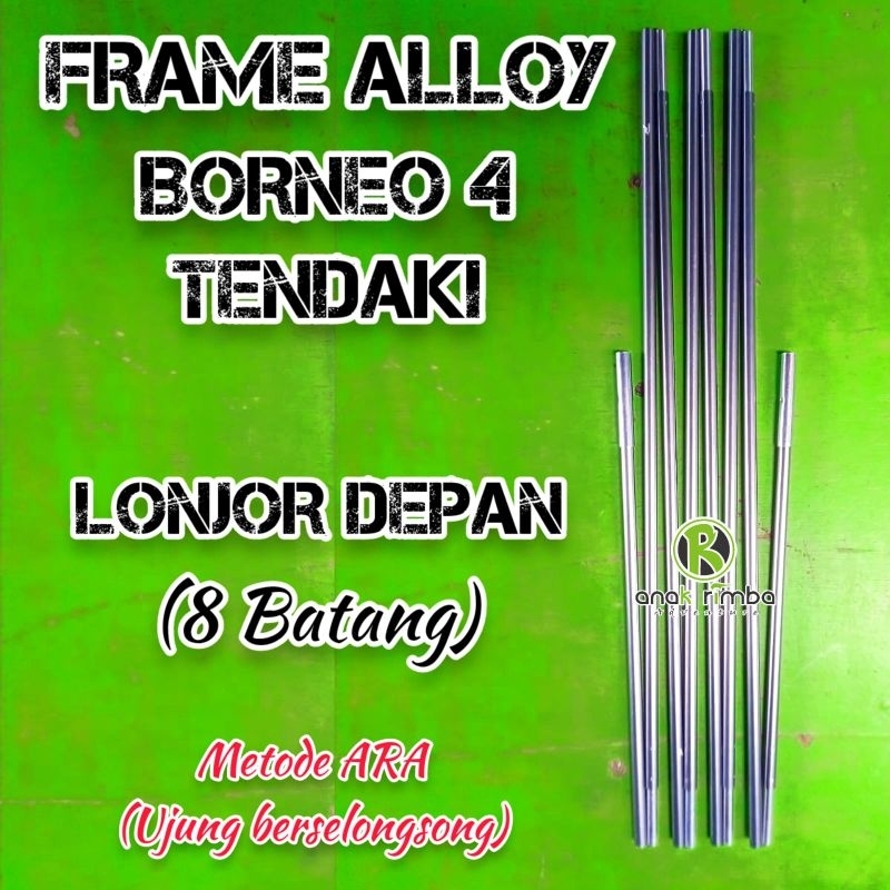 Jual FRAME ALLOY BORNEO 4 TENDAKI TENDA DOME FULL SET LENGKAP METODE ...