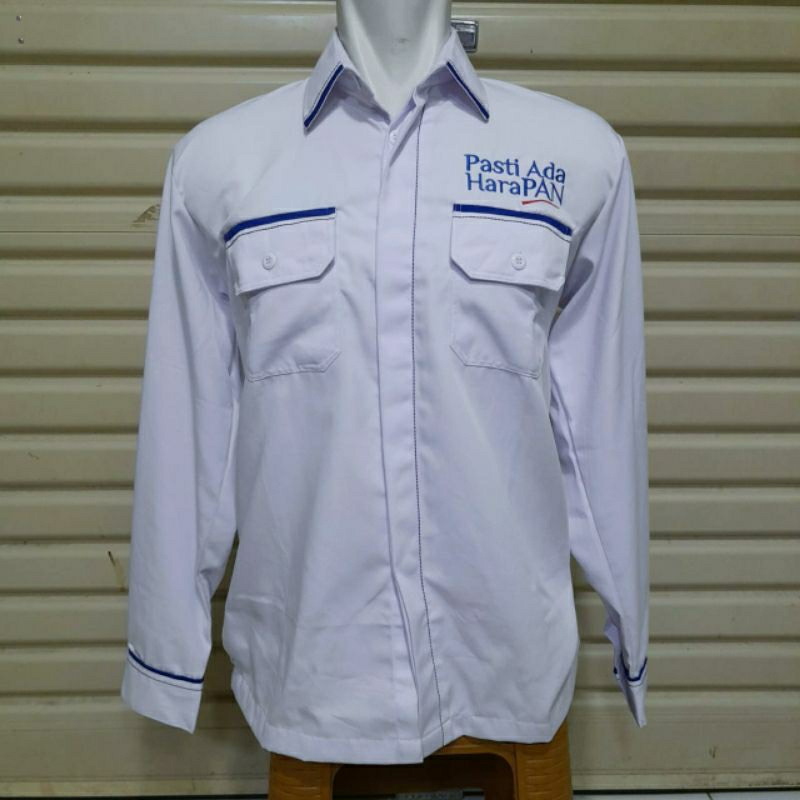 Jual Kemeja Putih Partai PAN Lengan Panjang | Shopee Indonesia