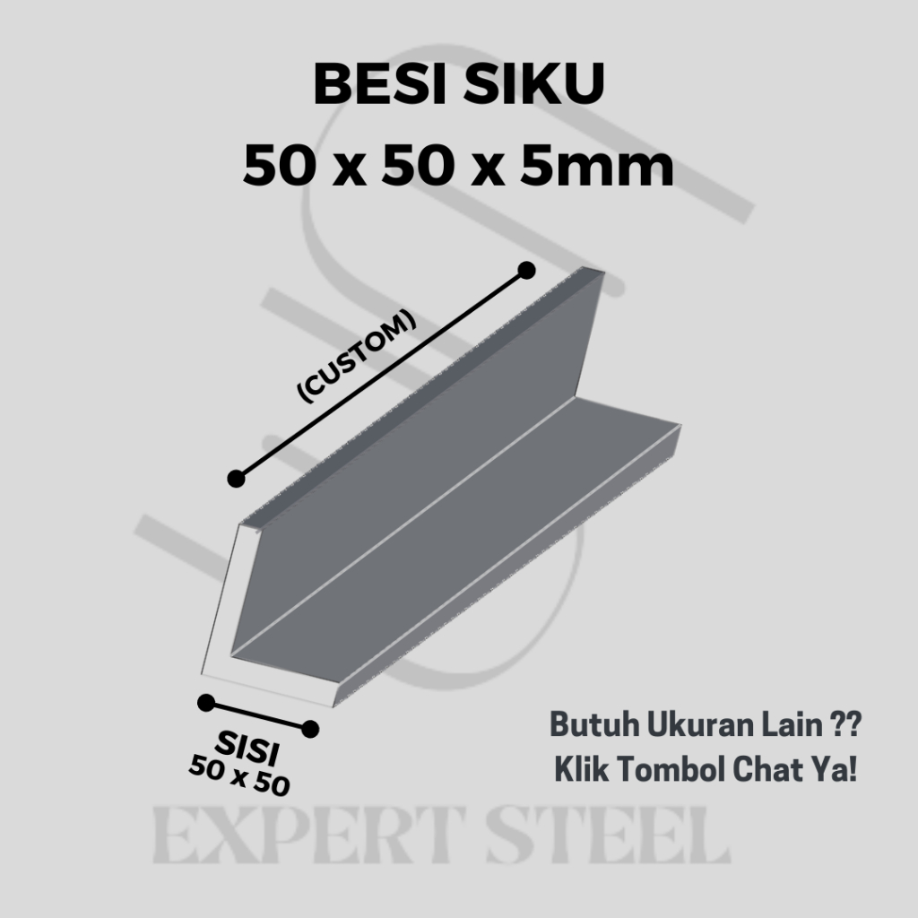 Jual BESI SIKU 50 x 5mm x 0,50M | Shopee Indonesia