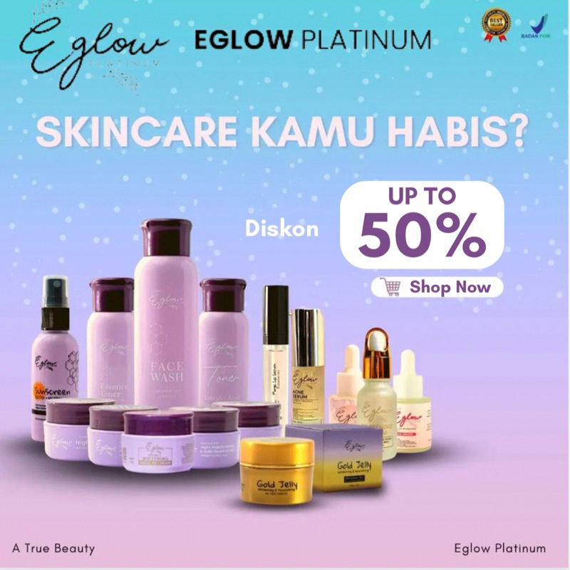 Jual EGLOW / EGLOW PLATINUM / EGLOW WHITENING/ EGLOW ACNE / EGLOW ...
