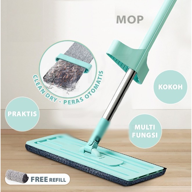 Jual Alat Pel Lantai Tarik Dorong Pembersih Lantai Ultra Mop Putar 360 ...