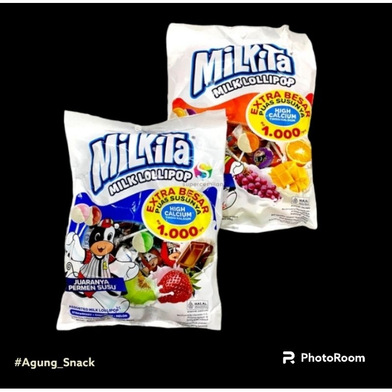 Jual Milkita Milk Lollipop Refill 360 gram | 1 Pack Isi 40 pcs @ 9gram ...