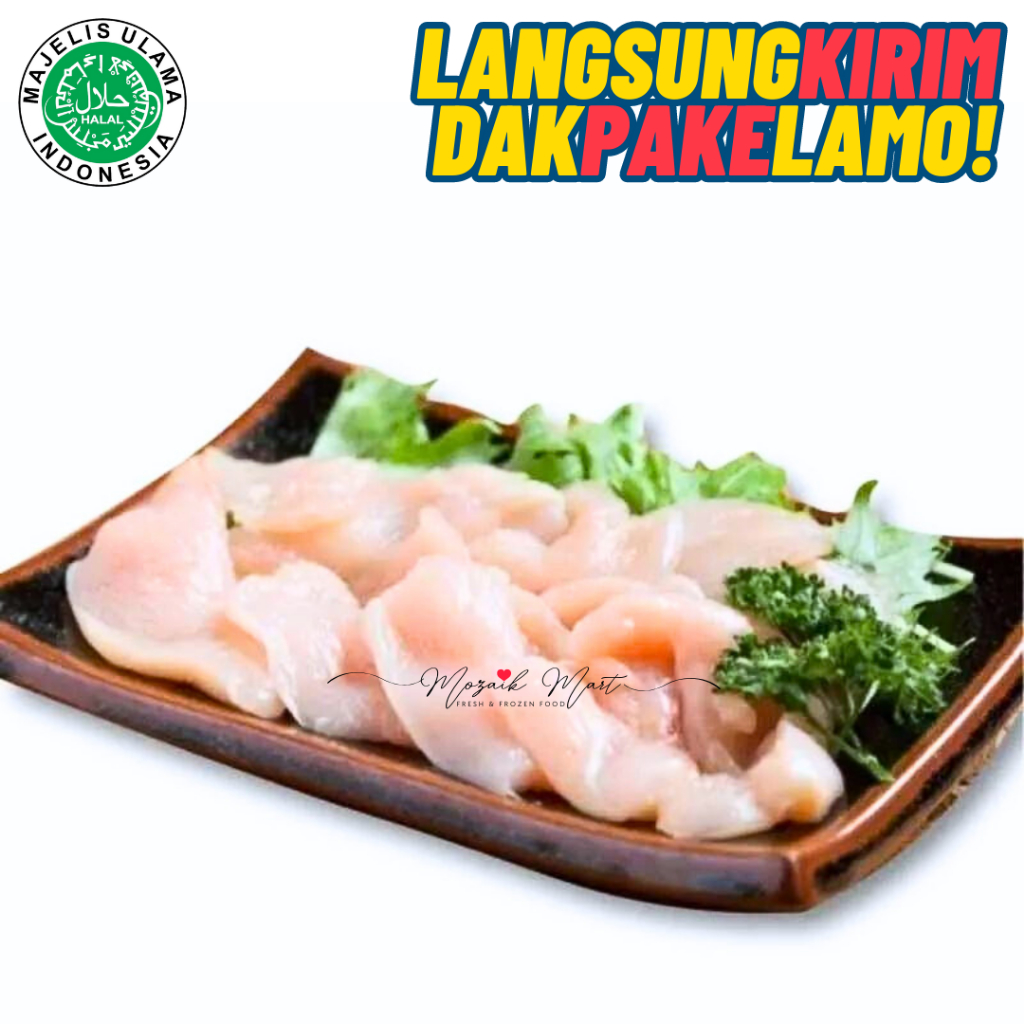 Jual Daging Dada Ayam Slice 500 gr Frozen Mart Frozen Food Palembang ...
