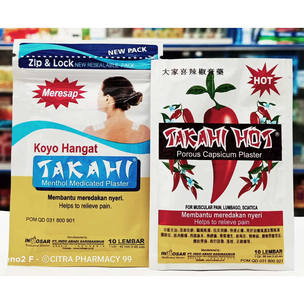 Jual TAKAHI Koyo Hangat & Hot 𝟏 𝐒𝐀𝐂𝐇𝐄𝐓 𝐈𝐒𝐈 𝟏𝟎 𝐋𝐄𝐌𝐁𝐀𝐑 - Meredakan Pegal Linu dan Nyeri Sendi ...