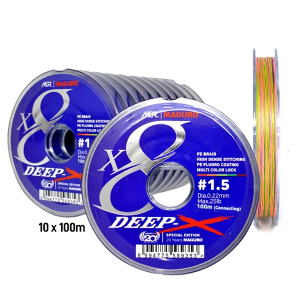 Jual Senar PE Maguro Deep X X8 100M Connecting | Spesial 20th Maguro ...