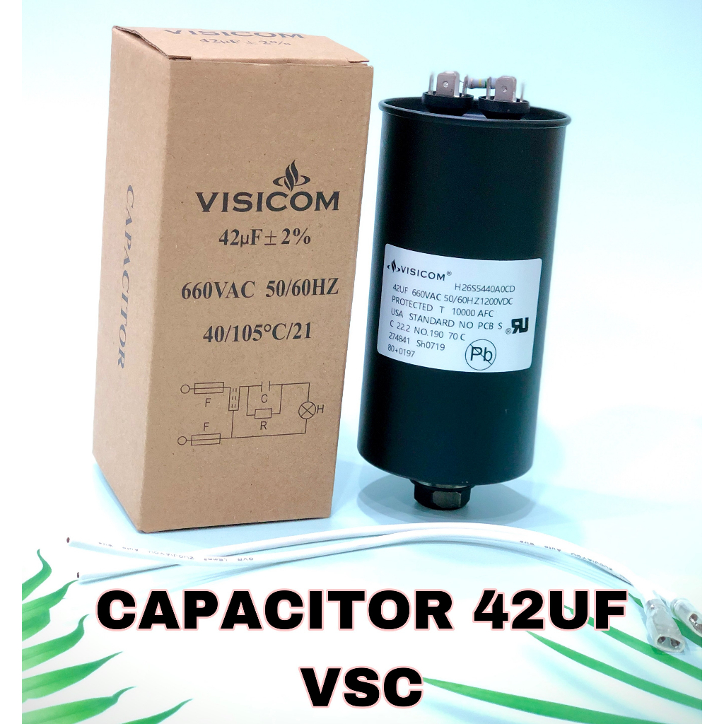 Jual Capacitor 42 UF Black Visicom | Shopee Indonesia