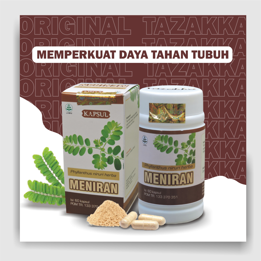 Jual Obat Imunitas Daya Tahan Tubuh Alami Herbal Meniran Tazakka Murah ...