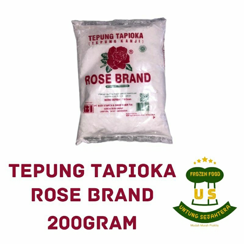 Jual Tepung tapioka Rose Brand 200gram Tepung Kanji Rose Brand 200 gram ...