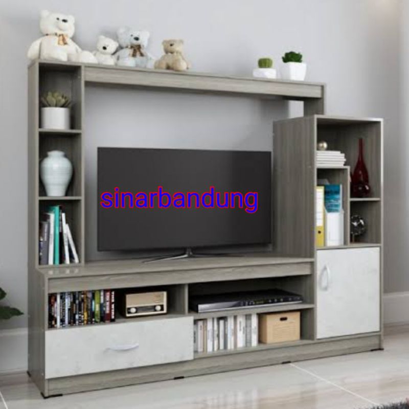 Jual RAK TV WALL UNIT MINIMALIS BESAR / RAK TV BESAR | Shopee Indonesia