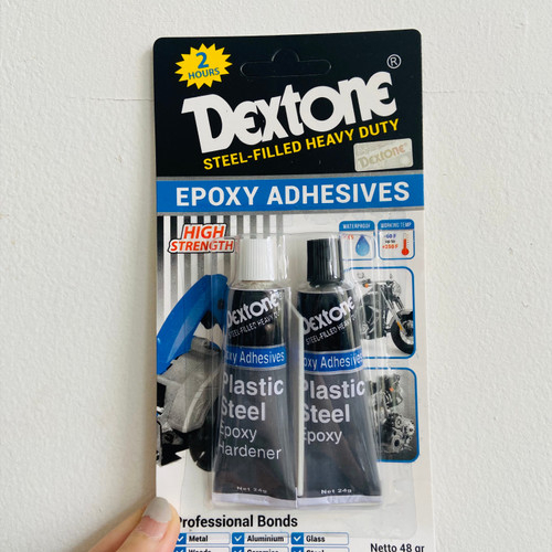 Jual Lem Dextone Epoxy Adhesive Steel-Filled Heavy Duty (2 JAM ...