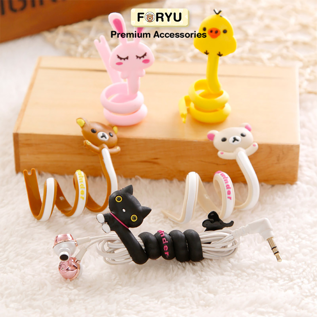 Jual Foryu Cable Winder Animal Pengikat Kabel Elastis Cable Organizer ...