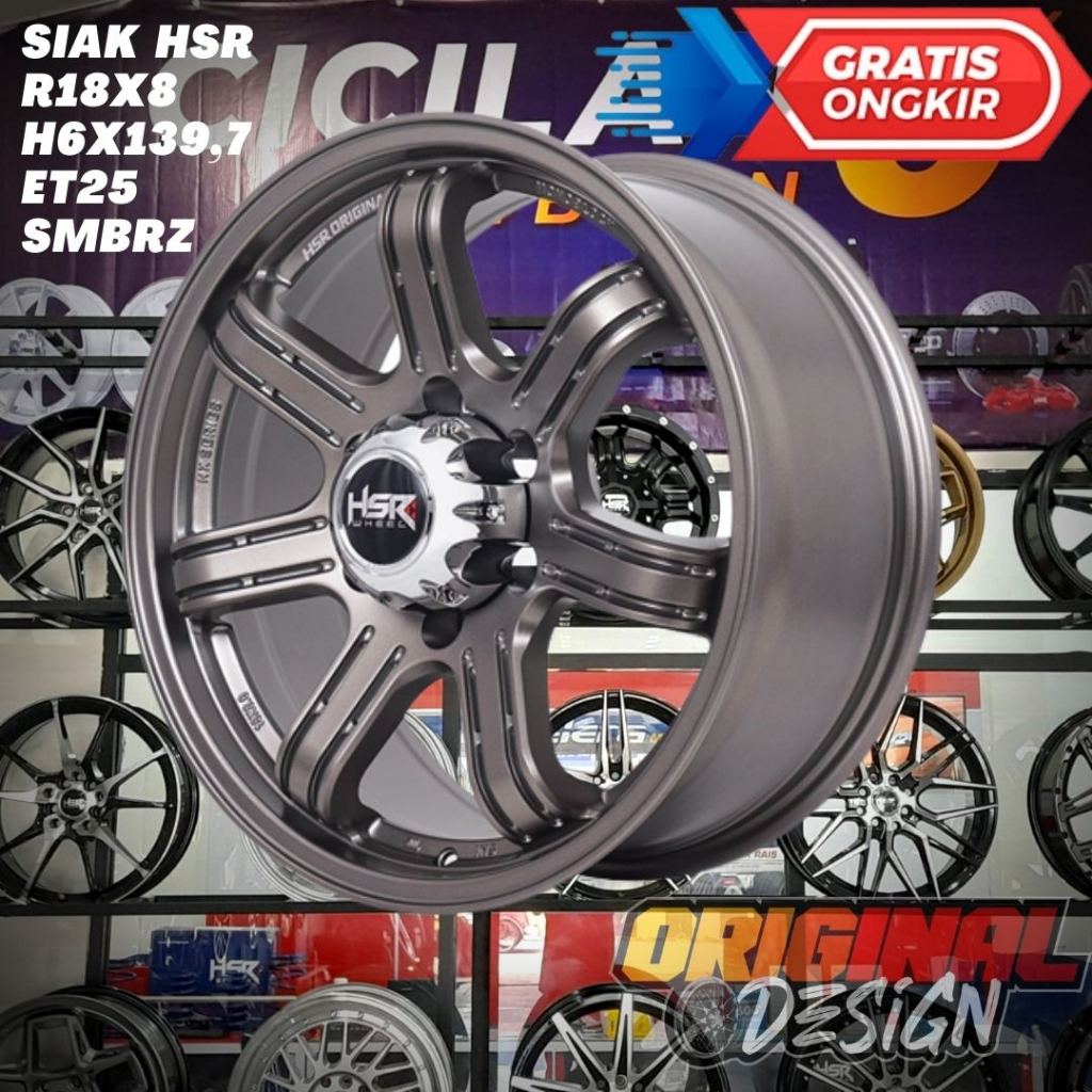 Jual Velg Mobil Racing Ring 18 HSR SIAK R18 Lebar 8 Untuk Fortuner , Pajero | Shopee Indonesia