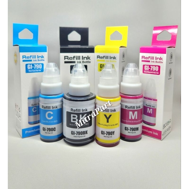 Jual Tinta Canon Gi790 Gi-790 790 G1000 G1010 G2000 G2010 | Shopee ...