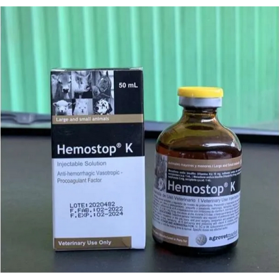 Jual HEMOSTOP K 50 ml Vitamin K hewan ternak Vit K | Shopee Indonesia