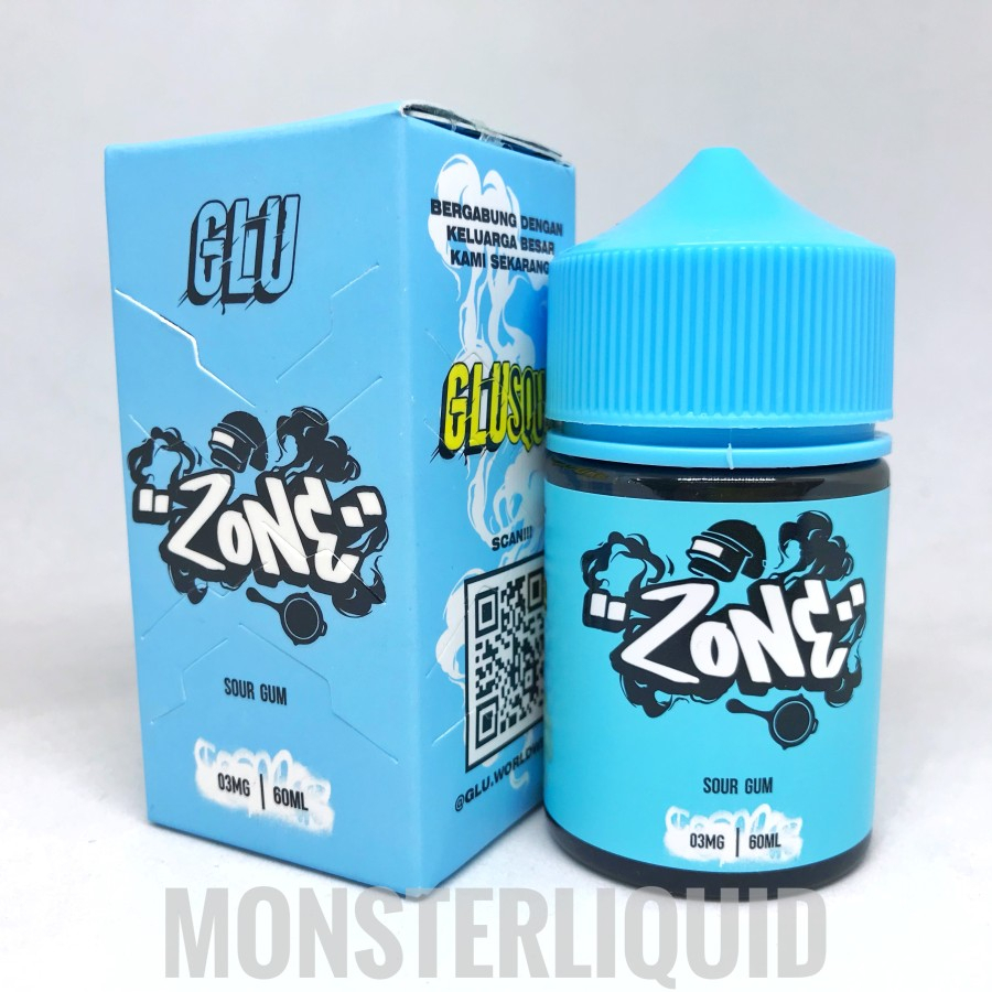 Jual GLU ZONE SOUR GUM BUBBLEGUM BY FATHIBA 3MG 60ML | Shopee Indonesia