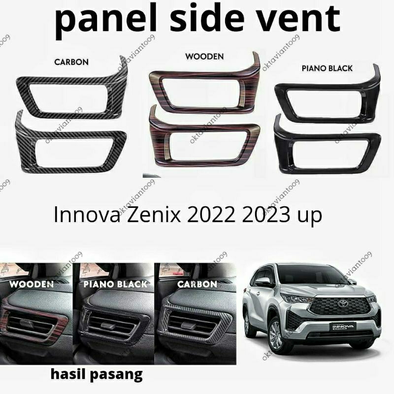 Jual panel air vent AC kiri kanan Innova Zenix 2022 2023 2024 Hitam ...