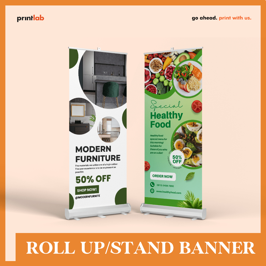 Jual CETAK ROLL UP BANNER/STAND BANNER MURAH!!! | Shopee Indonesia