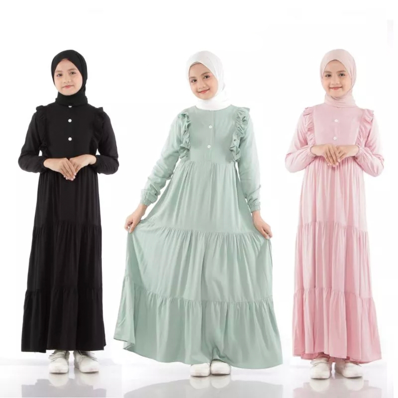 Jual ISSACO - Baju Anak Gamis Anak Syari Anak Fashion Kids Terbaru Size ...