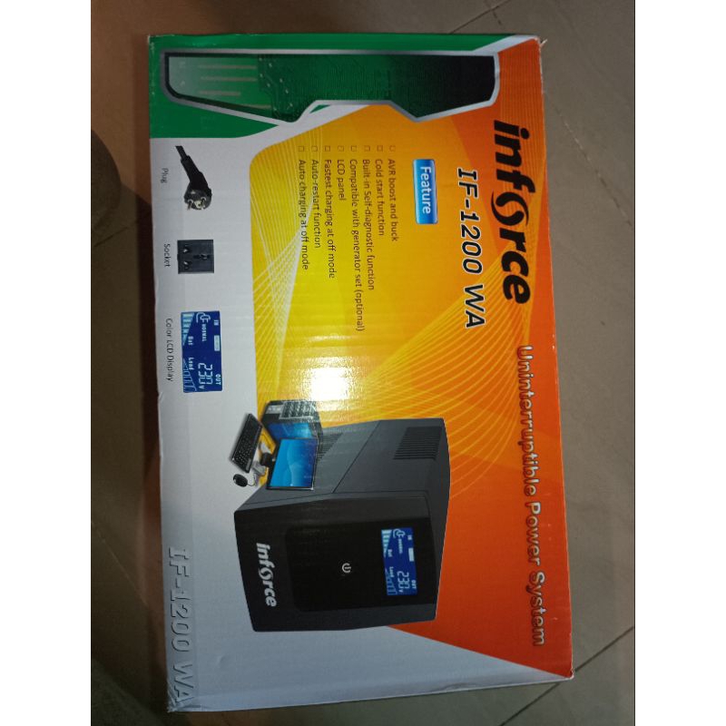 Jual Ups Inforce 1200Va dilengkapi dengan Stabilizer & Layar | Shopee ...