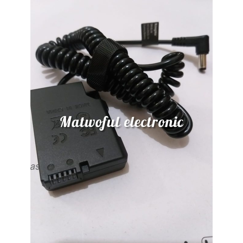 Jual Adaptor Nikon + Dummy EN-EL14 ( D3200, D3400, D5200, D5300, D5600 ...