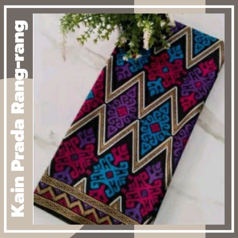 Jual KAIN BATIK PRADA RANG-RANG PELANGI SONGKET PALEMBANG MINANG BALI ...