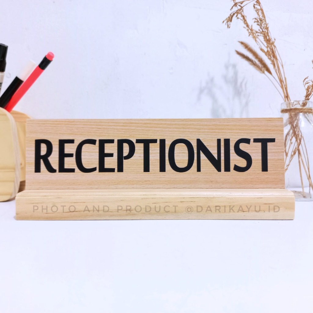 Jual Papan Penanda Resepsionis/Receptionist Sign | Shopee Indonesia