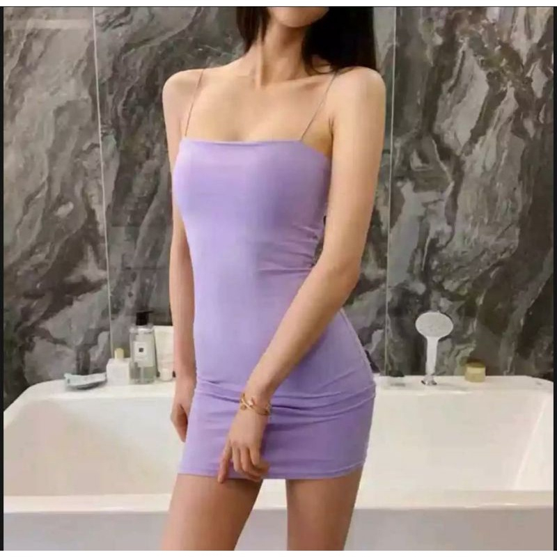 Jual Chery Dress Bodycon /Korean Square Mini Dress / Dres Elastis / Dres Wanita Cantik / Dress ...