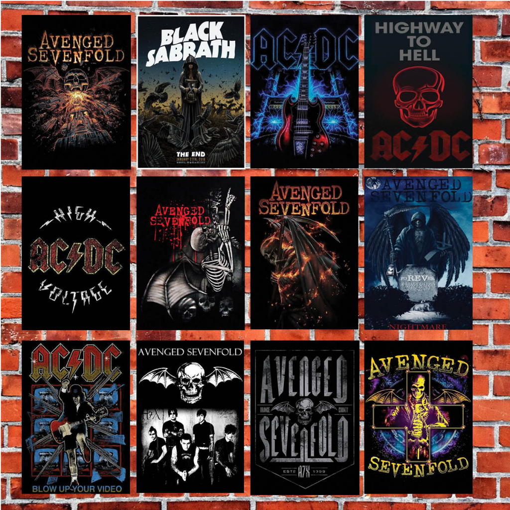 Jual POSTER VINTAGE MUSISI BAND/ HIASAN DINDING DEKORASI RUANGAN ...