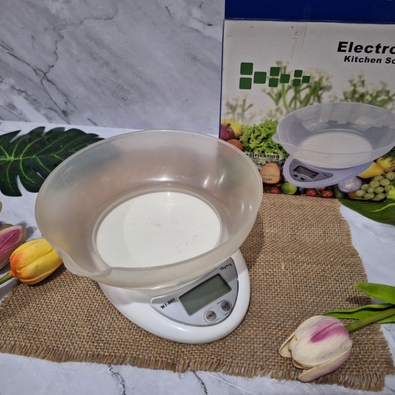 Jual TIMBANGAN DIGITAL MANGKOK || Timbangan Kue Digital Electronic 5 kg | Shopee Indonesia
