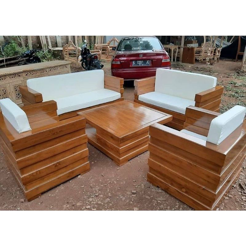 Jual kursi tamu box kursi tamu box minimalis kursi tamu set | Shopee ...