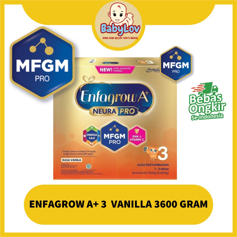 Jual Enfagrow A+3 A3 Vanila 3600 gram | Shopee Indonesia