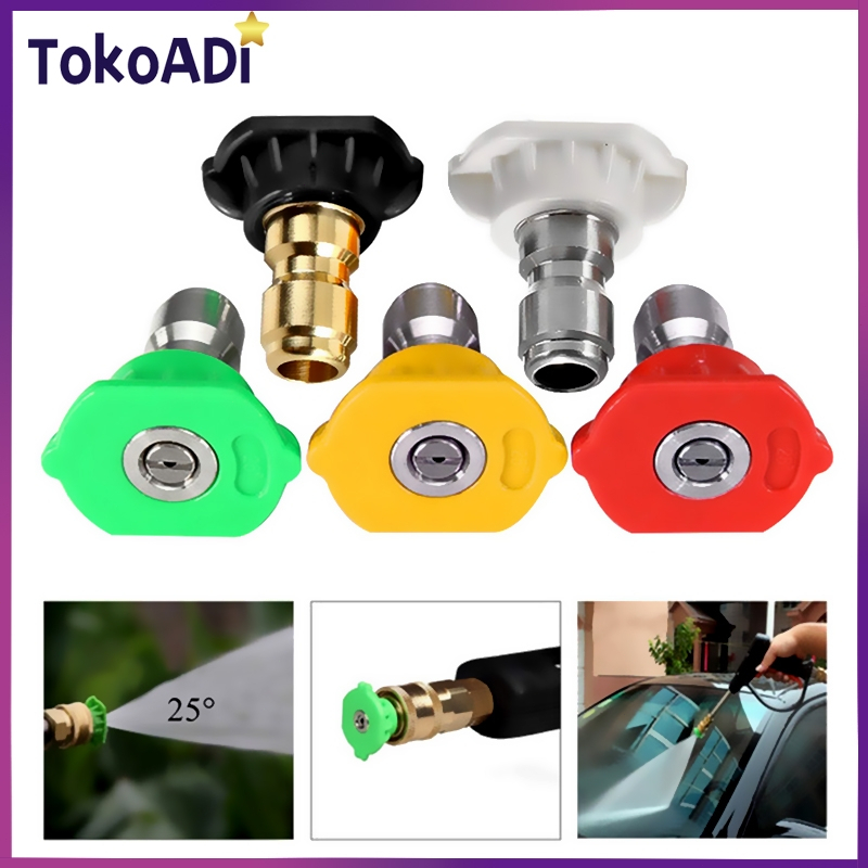 Jual 5pcs/Set Washer Spray Nozzle 1/4" Tekanan Tinggi Quick Connect ...
