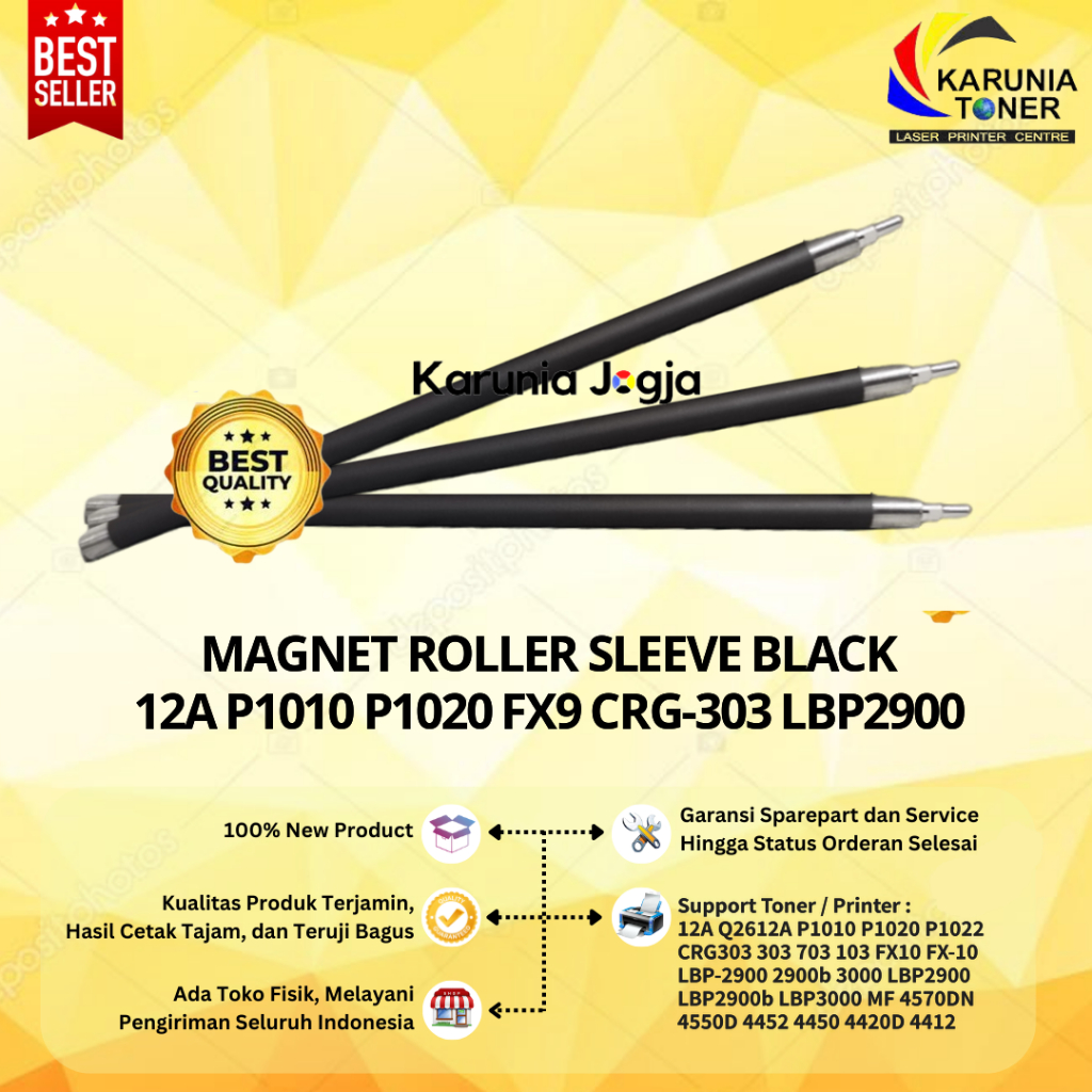 Jual Magnet Roller 12A Q2612A LBP2900 LBP300 P1010 P1020 Black ...