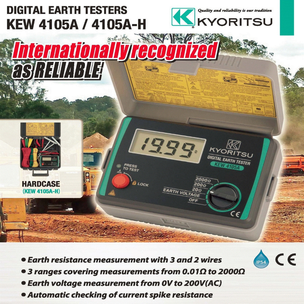 Jual Digital Earth Resistance Meter Megger Ground Insulation Tester ...
