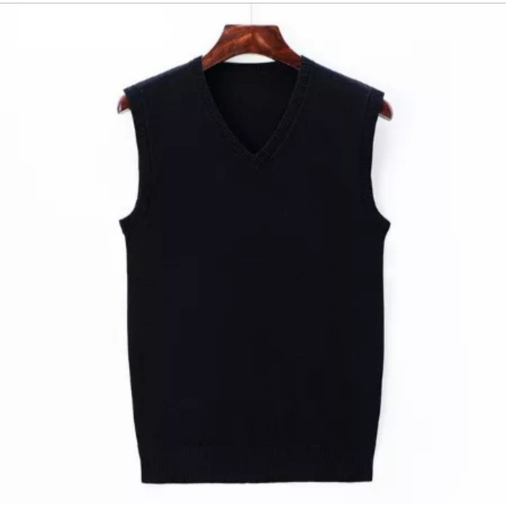 Jual Rompi Rajut Pria Korean Style - Rompi rajut polos - vest knit ...