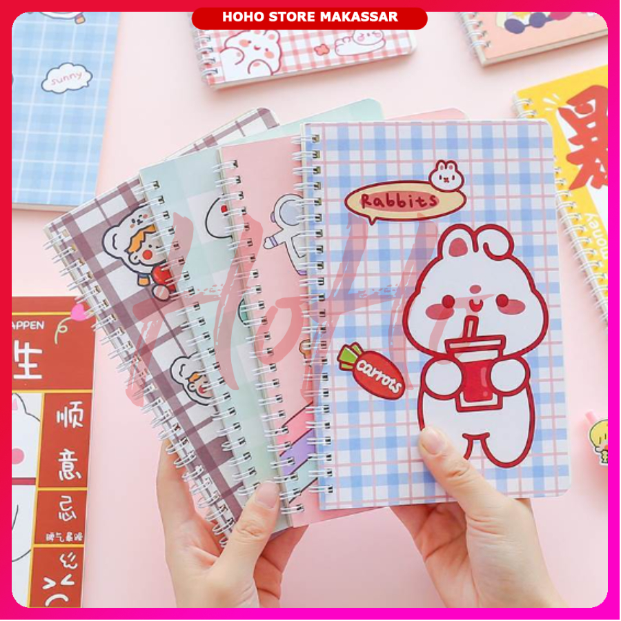 Jual NoteBook Ring Motif A5 Note Book Ring Buku Catatan Ring Buku Tulis ...