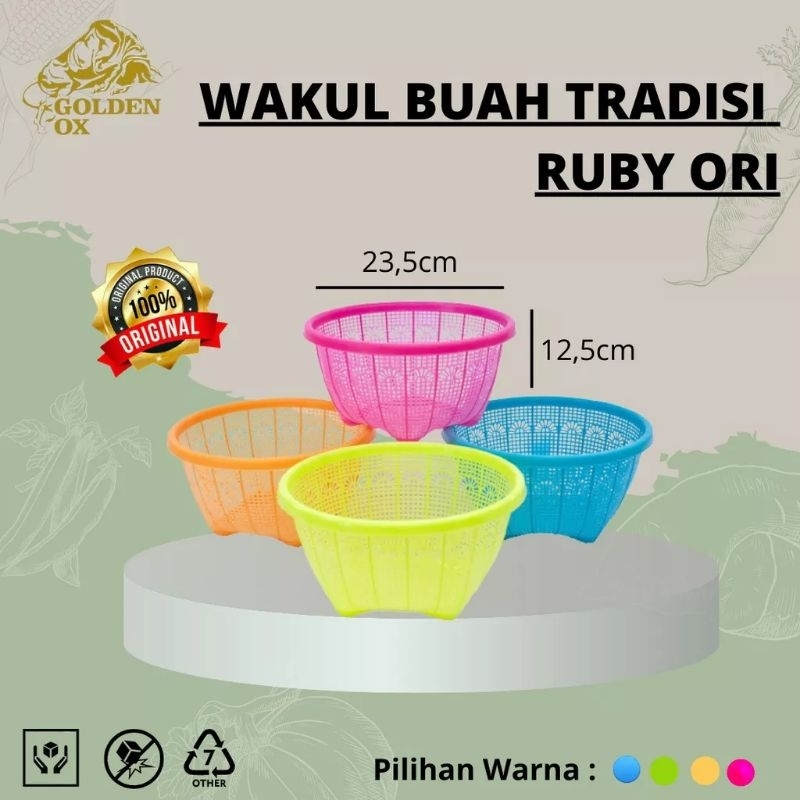 Jual BAKUL TRADISI RUBY ORI/WAKUL/WAKUL TRADISI/TEMPAT BUAH (MIN 1 ...