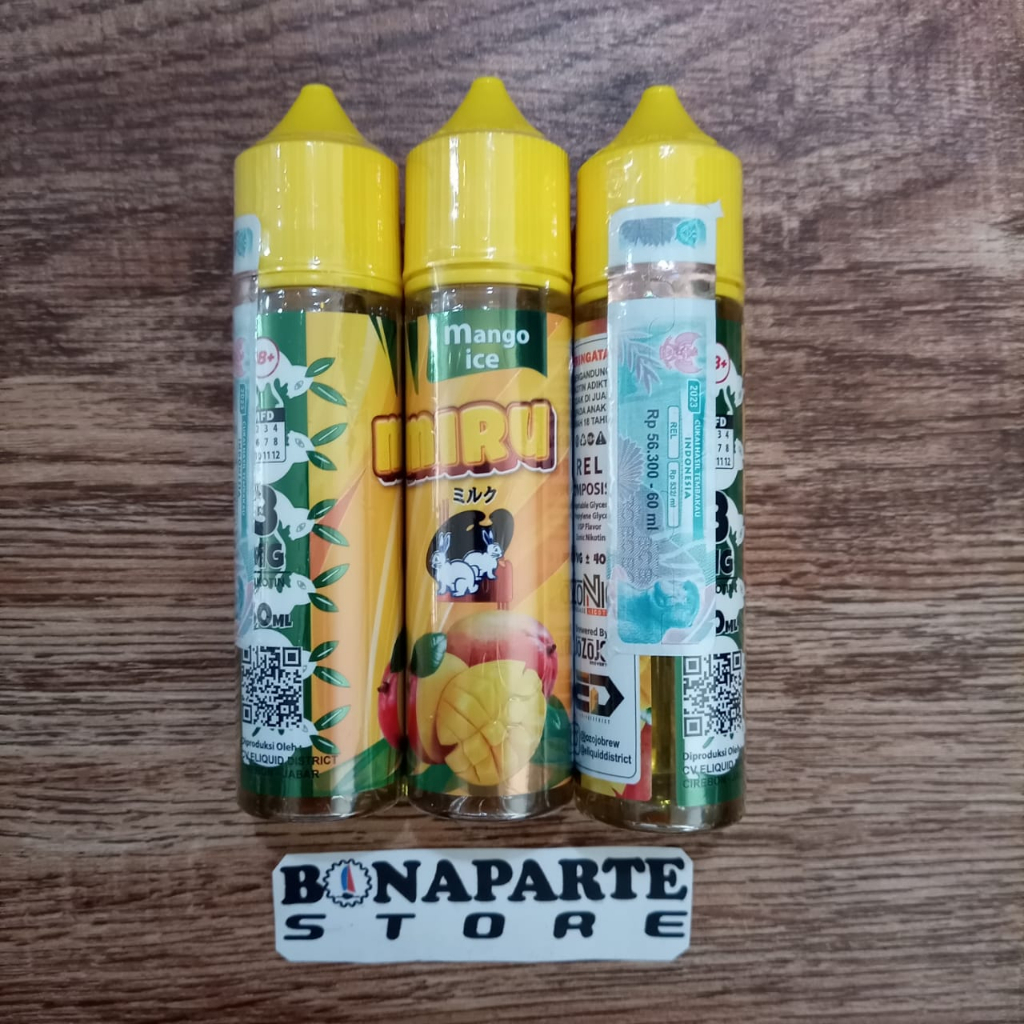 Jual Liquid Miru Mango Ice 3MG 60ML by Jozojo Brewery Cukai 2023 ...