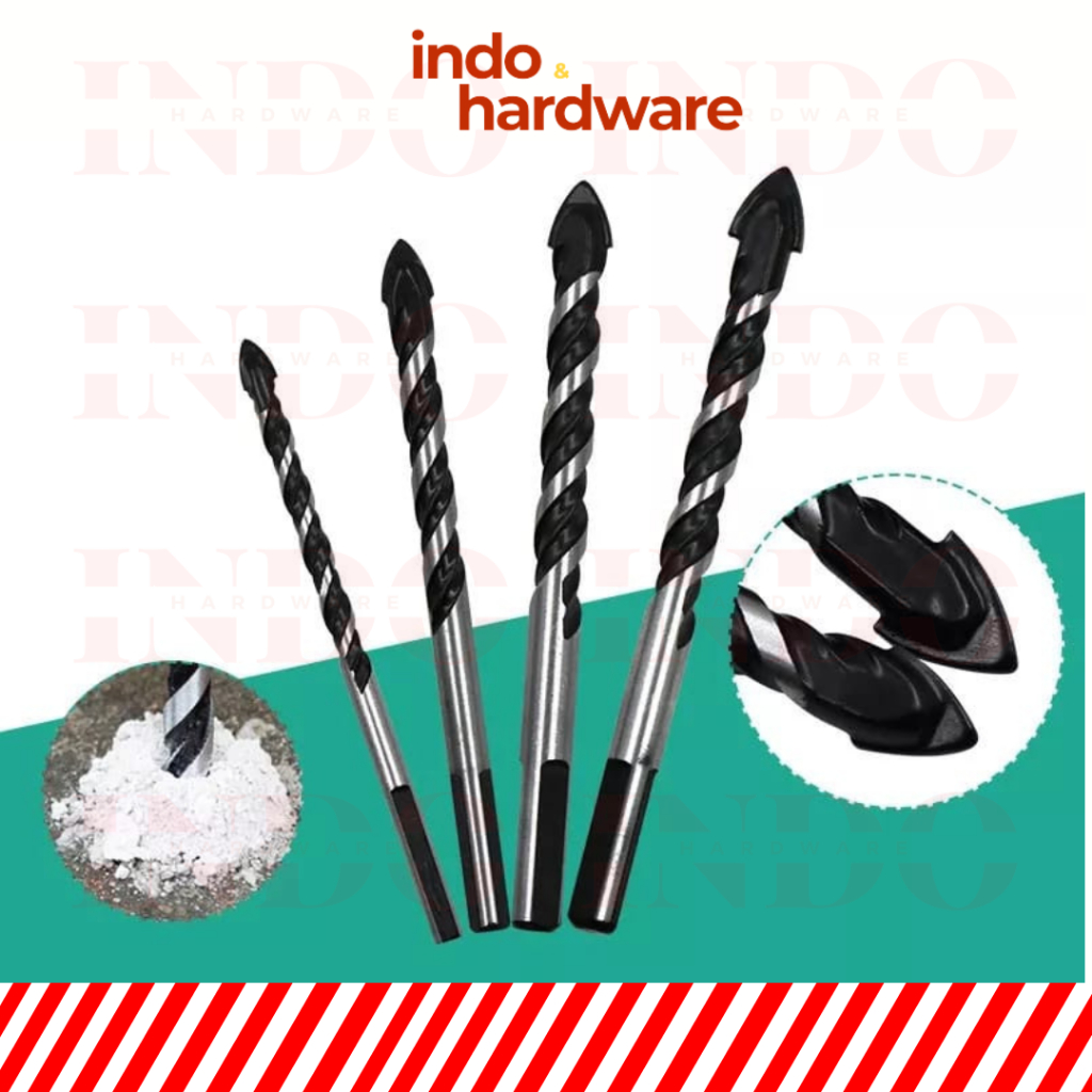 Jual Mata Bor Tombak Kaca Keramik 6 / 8 / 10/ 12 mm Ujung Segitiga dan ...