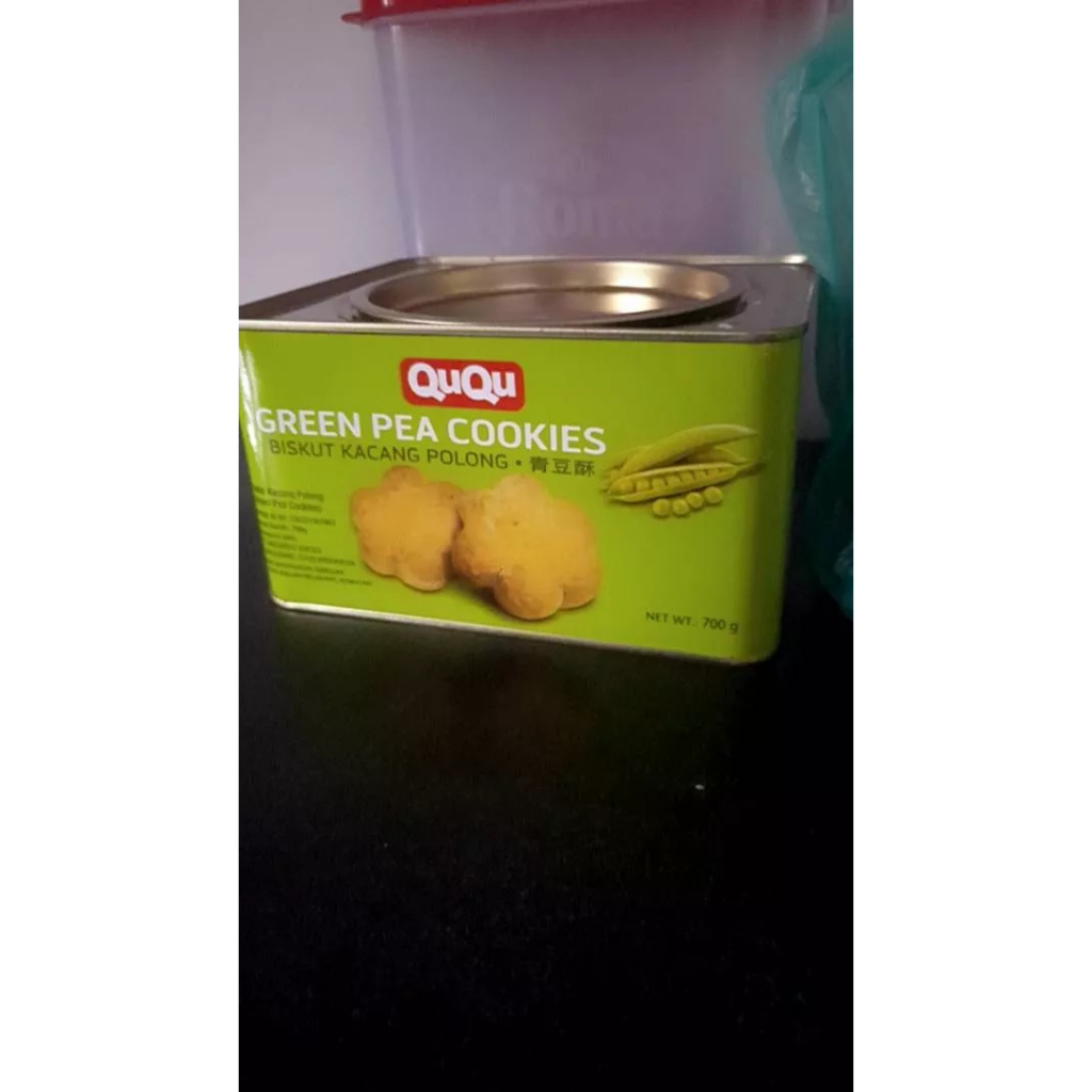 Jual Ququ Yam Cookies Green Pea Cookies Peanut Cookies all varian 700g ...